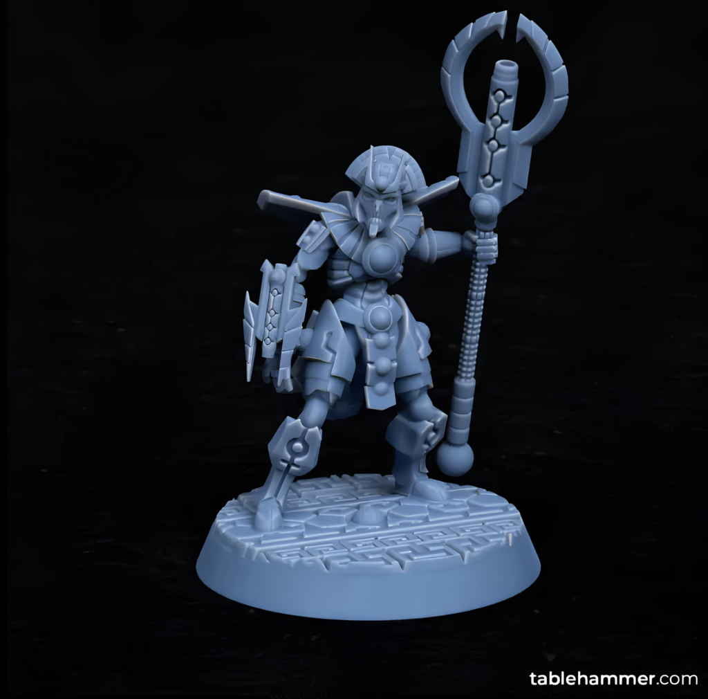 Lord with Blast Staff and Wristmounted Crossbow – Loken's Miniatures