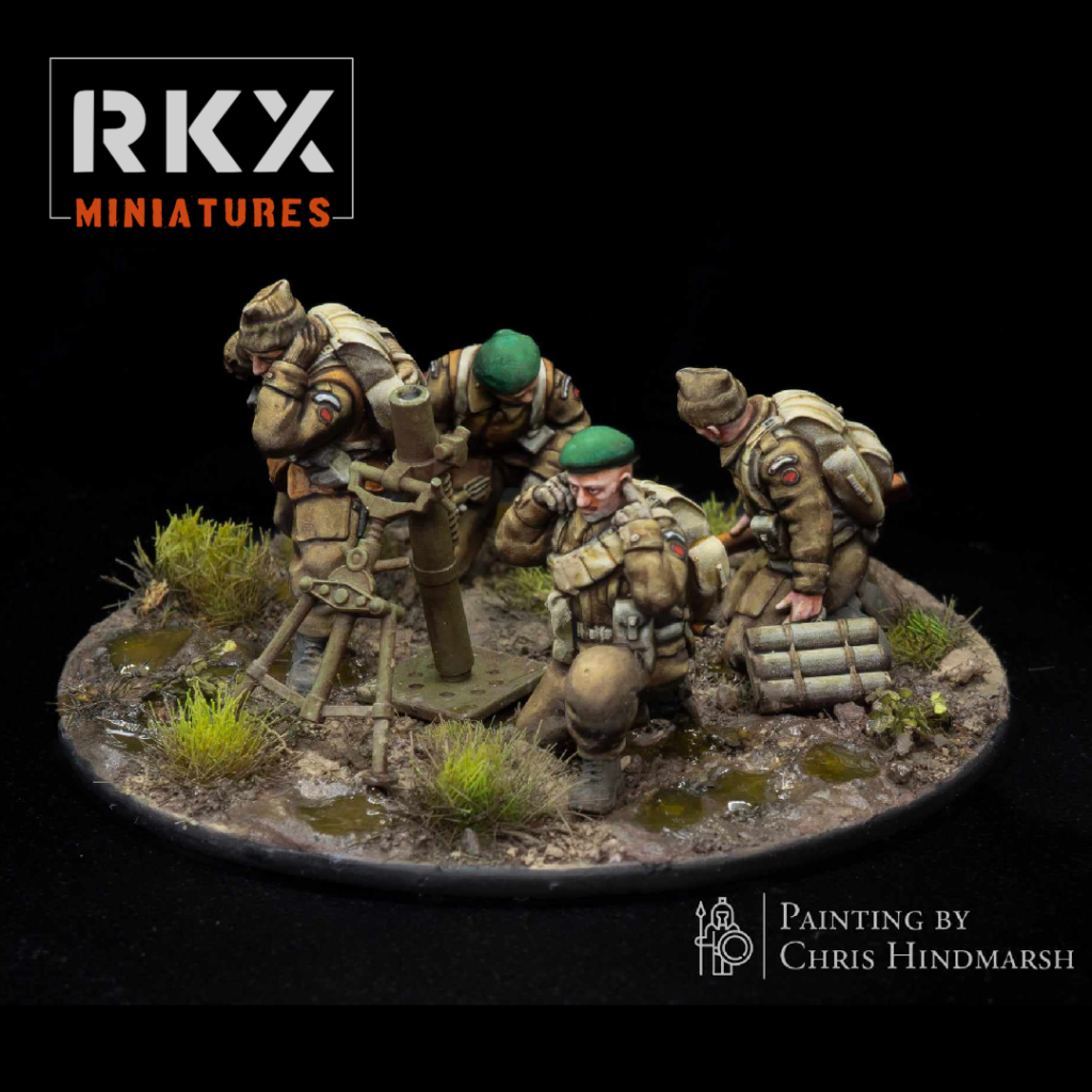 Commando 3″ Mortar Team RKX Miniatures – Loken's Miniatures