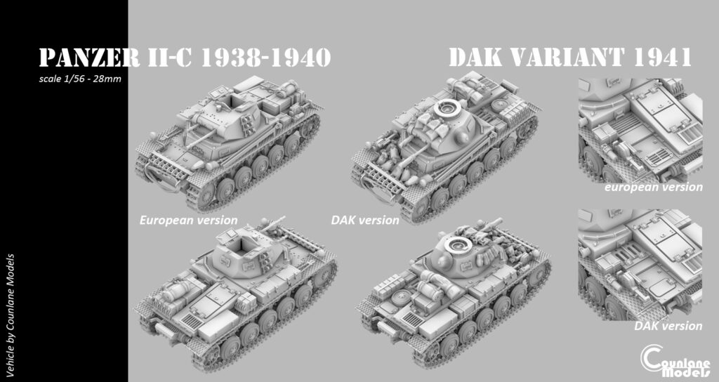 Panzer II C Europe and DAK – Loken's Miniatures